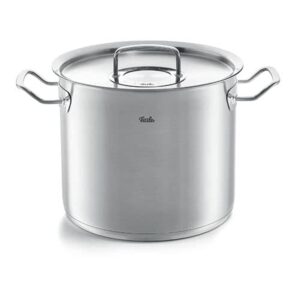 fissler original-profi collection stainless steel stock pot with lid, 9.6 quart