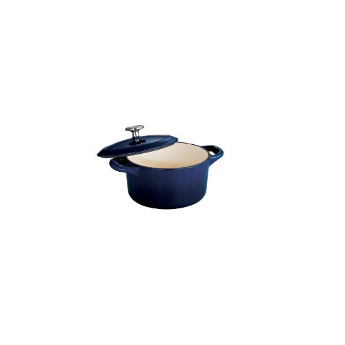 Tramontina Covered Small Cocotte Enameled Cast Iron 24-Ounce, Gradated Cobalt, 80131/073DS