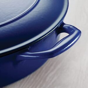 Tramontina Covered Small Cocotte Enameled Cast Iron 24-Ounce, Gradated Cobalt, 80131/073DS