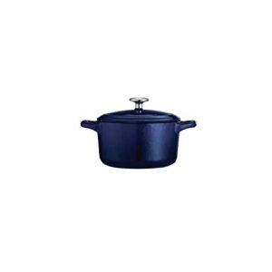 Tramontina Covered Small Cocotte Enameled Cast Iron 24-Ounce, Gradated Cobalt, 80131/073DS