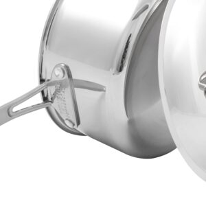 Nuwave Commercial 3-Quart Stainless Steel Saucepan with Vented Lid, Tri-Ply Construction, Premium 18/10 Stainless Steel