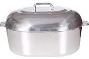 cajun classic 11-inch oval aluminum roaster - gl10045