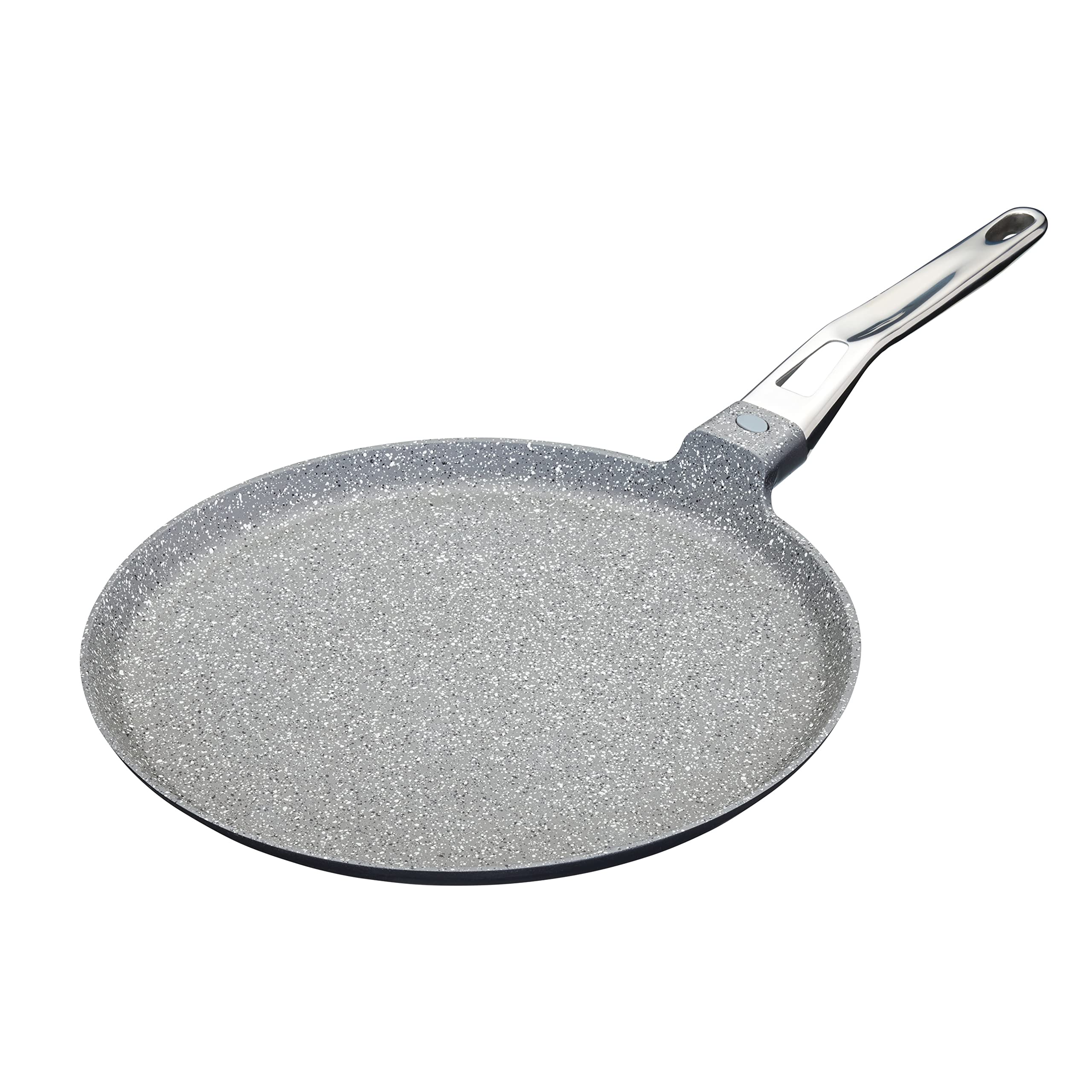 MasterClass MCMCP28 Cast Aluminium Induction-Safe Non-Stick Crêpe Pan, 28 cm (11") , Grey