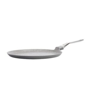 MasterClass MCMCP28 Cast Aluminium Induction-Safe Non-Stick Crêpe Pan, 28 cm (11") , Grey