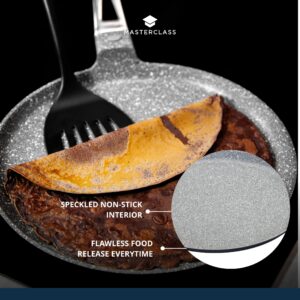 MasterClass MCMCP28 Cast Aluminium Induction-Safe Non-Stick Crêpe Pan, 28 cm (11") , Grey