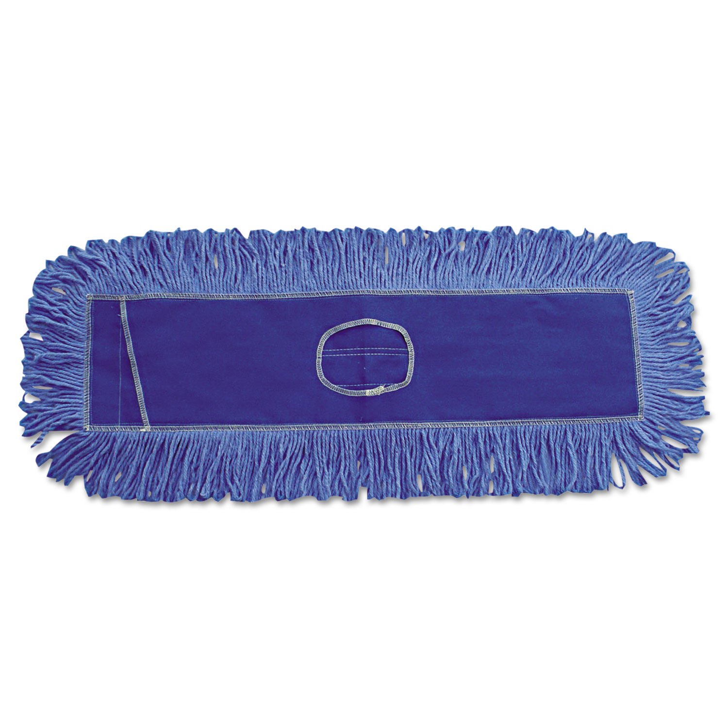 Boardwalk BWK1118 18 in. x 5 in. Cotton/Synthetic Looped-End Mop Head - Blue