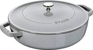 staub cast iron chistera, graphite-grey, 28 cm