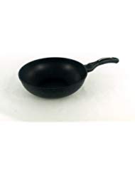 ceramic marble coated cast aluminium non stick wok 20 cm (7.8 inches)