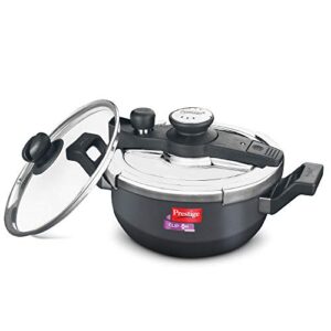 prestige svachh clip-on 3.5 litre hard anodised pressure kadai,black