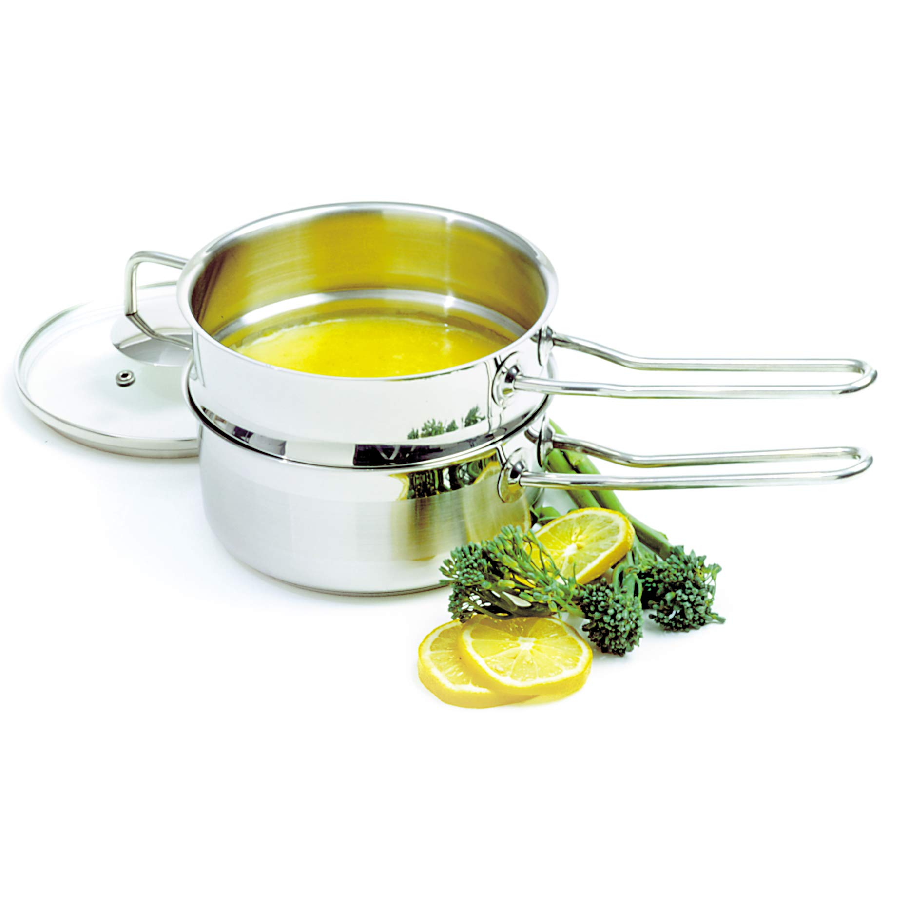 Norpro - 238 Norpro KRONA 1.5 Quart Stainless Steel Double Boiler, Holds 1.5qt/1.4L, As Shown