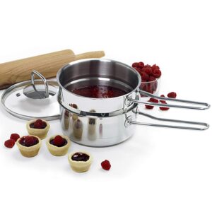 Norpro - 238 Norpro KRONA 1.5 Quart Stainless Steel Double Boiler, Holds 1.5qt/1.4L, As Shown