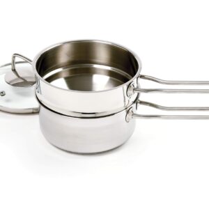 Norpro - 238 Norpro KRONA 1.5 Quart Stainless Steel Double Boiler, Holds 1.5qt/1.4L, As Shown