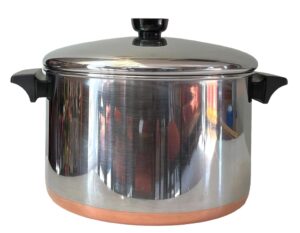 vtg revere ware ss copper bottom 6qt stockpot