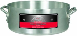 winco usa super aluminum braizer, extra heavy weight, 24 quart, aluminum