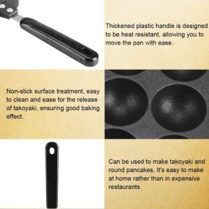 Takoyaki Grill Pan, 12 Holes Aluminum Non-Stick Grill Pan Plate Cooking Baking Mold Tray for Takoyaki and Round Pancakes Making