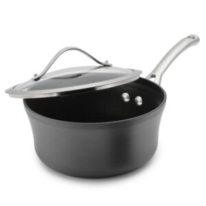 calphalon 1876967 sauce pan aluminum nonstick cookware, 2.5-quart, black