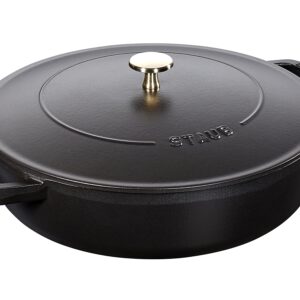 Staub 40511 473/0 with Chistera Black Cast Iron 24 cm