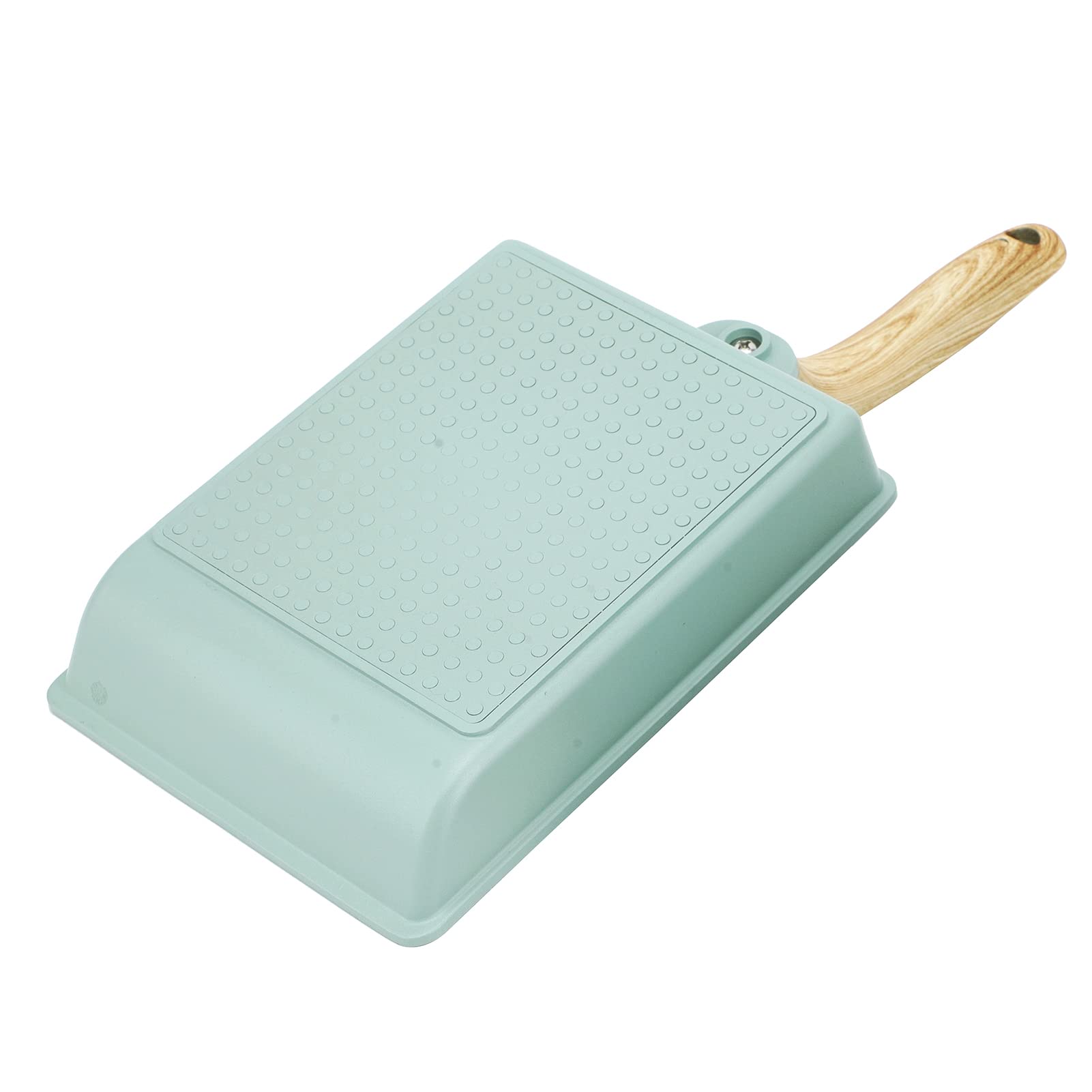 DAFEIKE Nonstick Omelette Pan Japanese Tamagoyaki Egg Pan Rectangular Small Non Stick Frying Pan 8” x 6”, Green