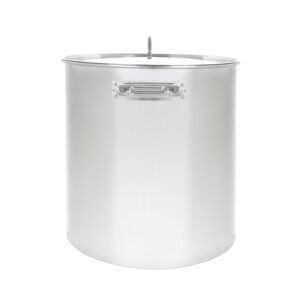 CONCORD Polished Stainless Steel Stock Pot Brewing Beer Kettle Mash Tun w/Flat Lid (40 QT)