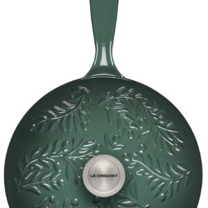 Le Creuset Olive Branch Collection Enameled Cast Iron Saucier, 2.25 qt., Artichaut with Embossed Lid