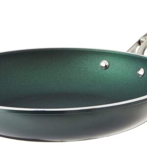 Granitestone Green Frying Pan with Ultra Nonstick Durable Mineral & Diamond Coating, Skillet with Stainless Steel Stay Cool Handle, Oven & Dishwasher Safe, 100% PFOA Free, 12""" (7383)