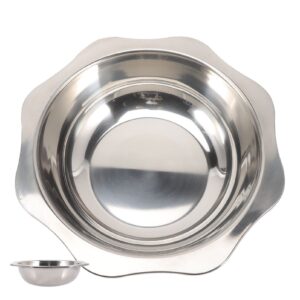 cabilock stainless steel octagonal pot electric stove pot ramen cooker stir fry pan shabu shabu hot pot stock pasta pot stainless cookware food cooking hot pot steamer dog