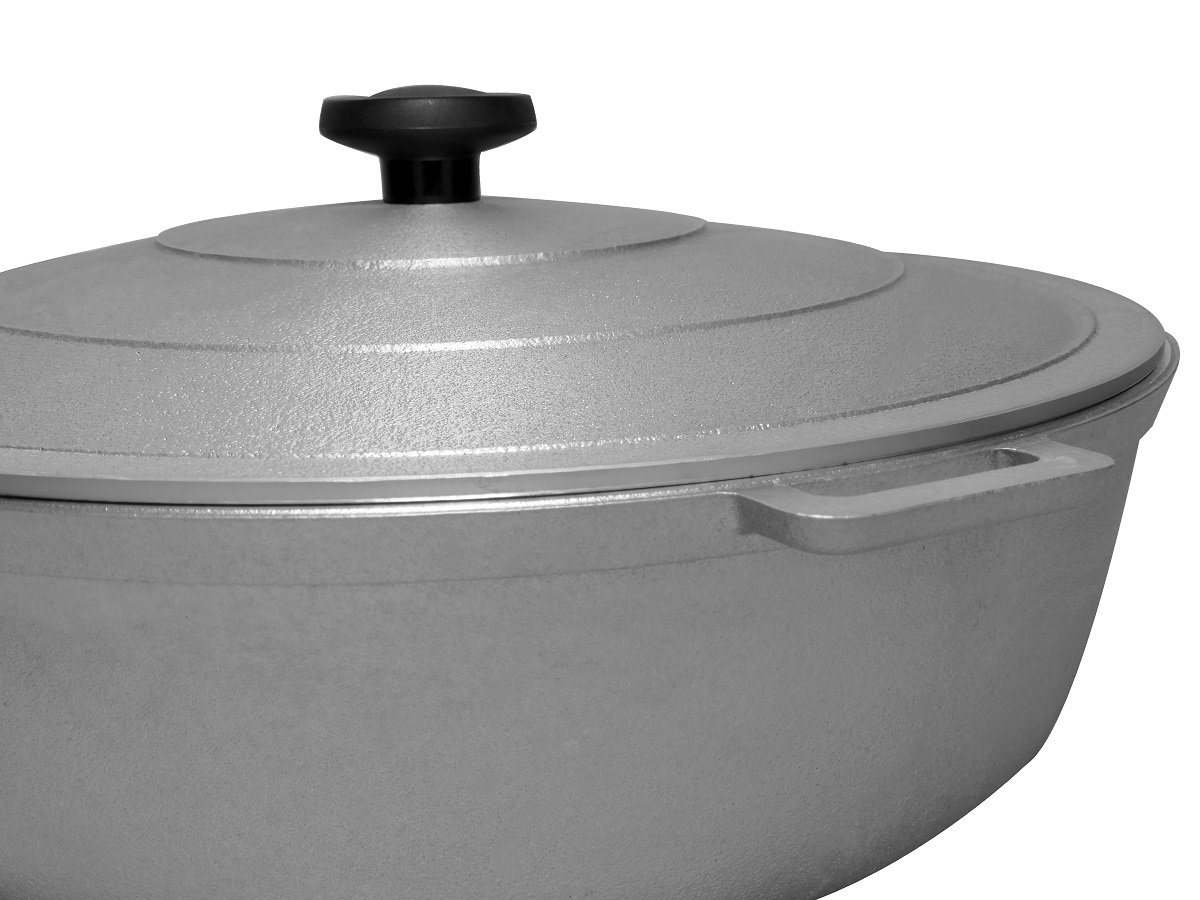 Uniware 9900 Super Quality Aluminum Caldero,Dutch Oven,7.2 QT,Silver (32cm (12.6-Inch))