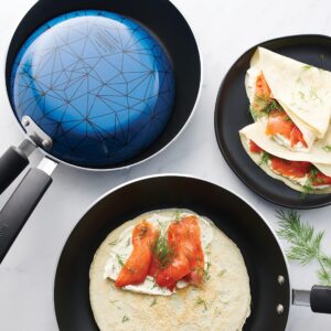 Tramontina Style 3 Pk Aluminum Nonstick Fry Pans (Blue/Black)