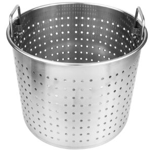 hemoton stock pot strainer basket insert seafood boil pot crawfish crab steamer pot stainless steel pasta cooker for home restaurant kitchen