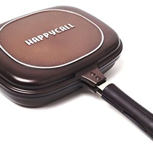 Happycall Double Grill Pan Korean Original Model JUMBO Size (BROWN)