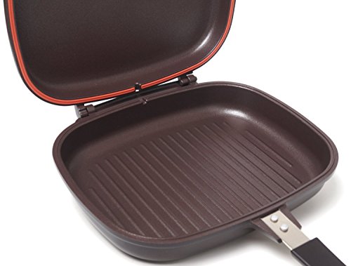 Happycall Double Grill Pan Korean Original Model JUMBO Size (BROWN)