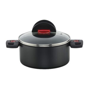 ballarini click & cook 3.25-qt nonstick dutch oven w/lid, made in italy