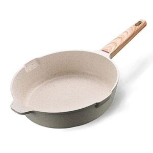 aroplor non stick pots pancake maker crepe maker maifan stones 11-inch nonstick wok household steak fried egg induction woks smoke-free stir fry pans