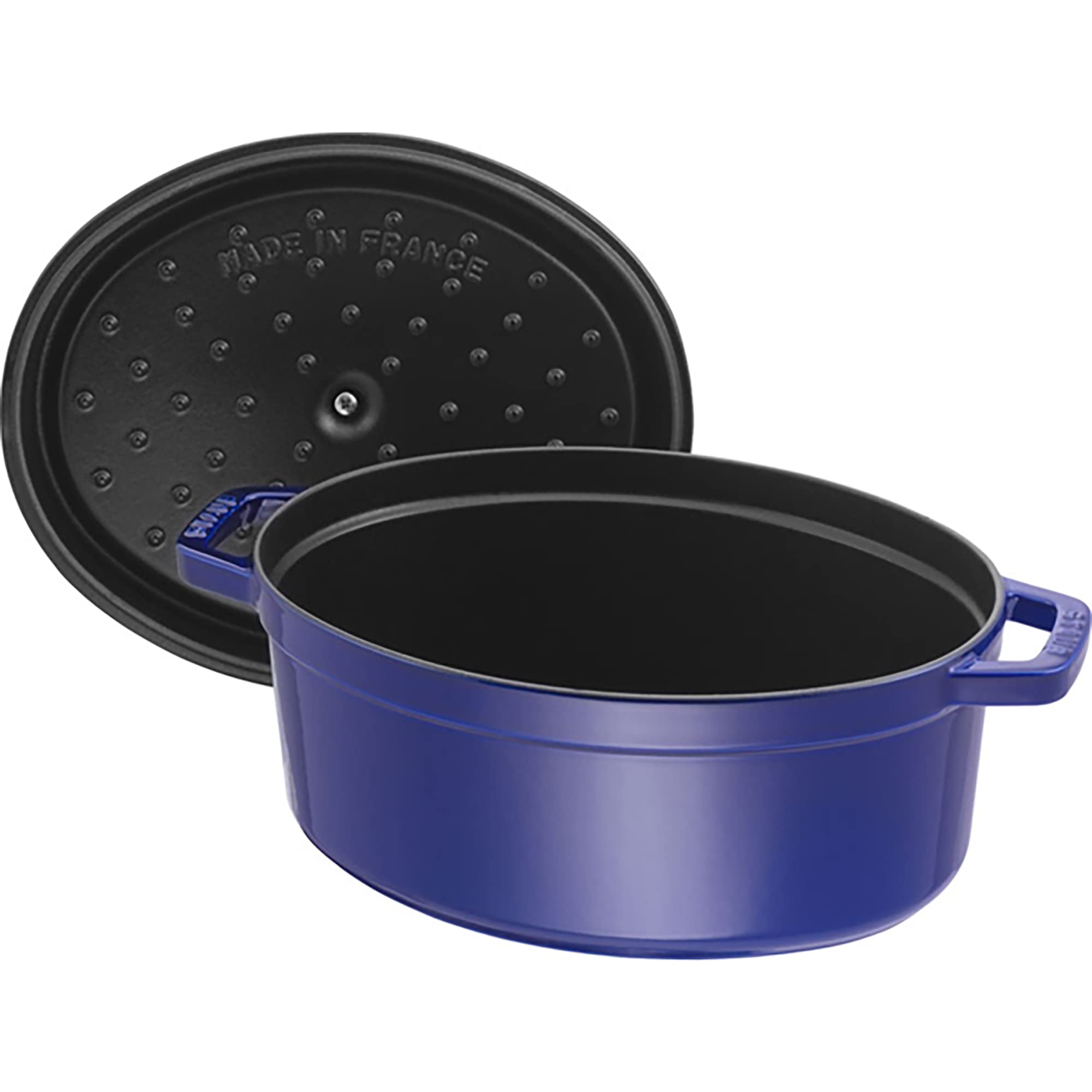 Staub Cast Iron 7-qt Oval Cocotte - Dark Blue, Made in France