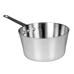 thunder group 4.5 quart aluminum sauce pans, mirror finish