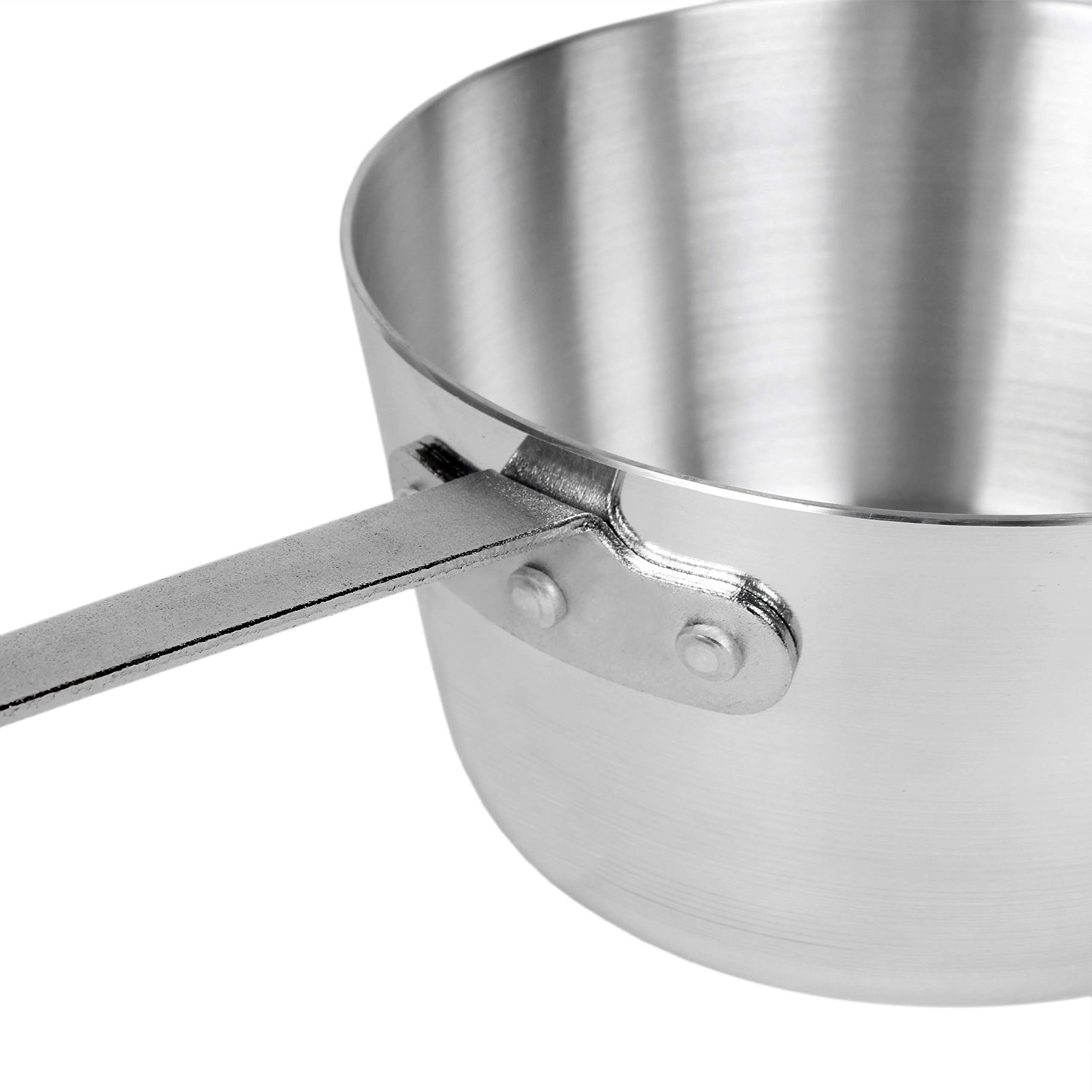 Thunder Group 4.5 Quart Aluminum Sauce Pans, Mirror Finish