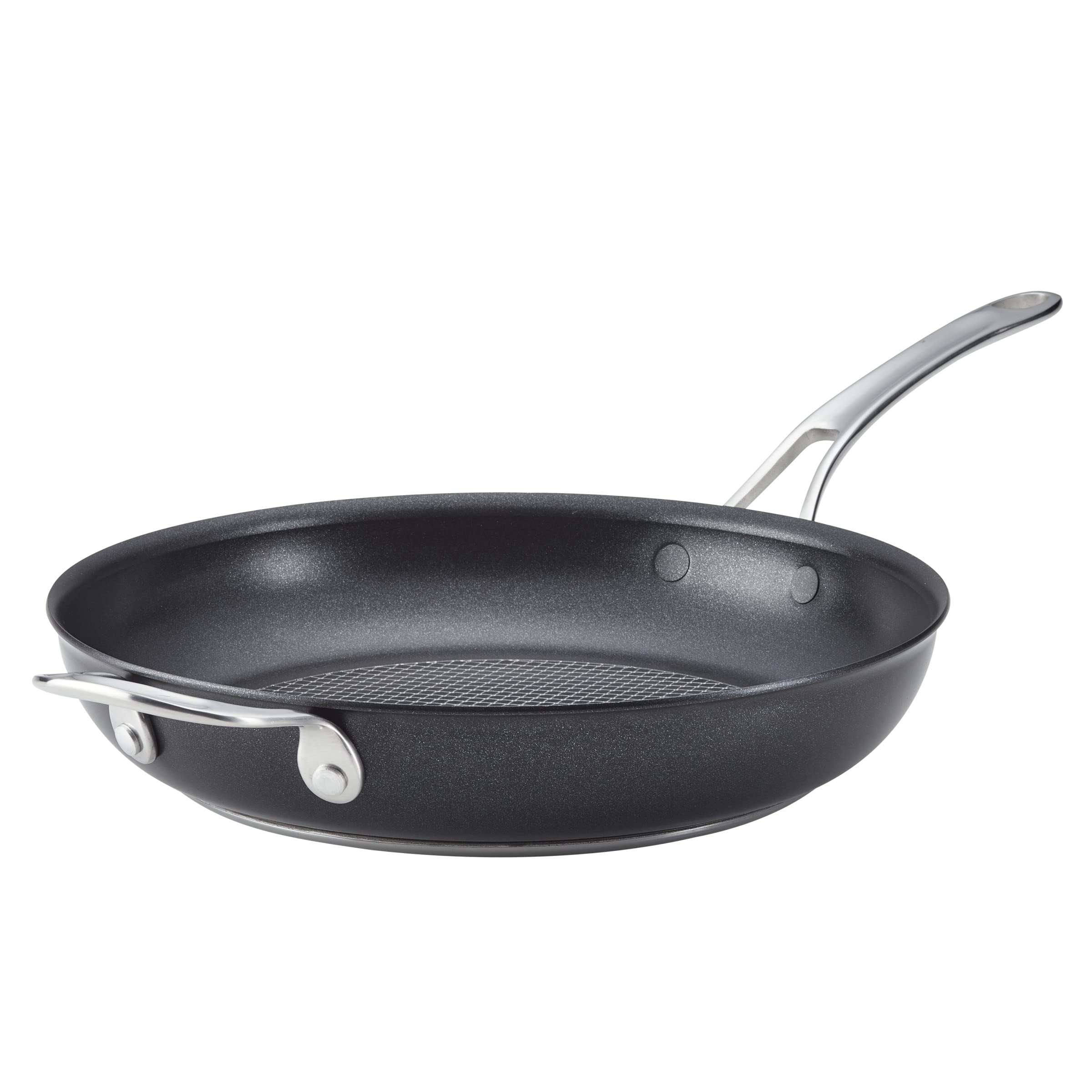 Anolon X Hybrid Nonstick Skillet Set, 12 Inch & 8.25 Inch, Dark Gray