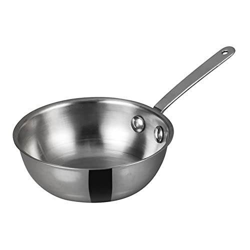 WINCO Mini Wok Stainless Steel, Silver