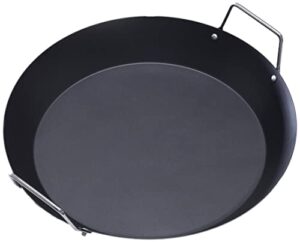 imusa usa paella pan with metal handle, 15-inch, black