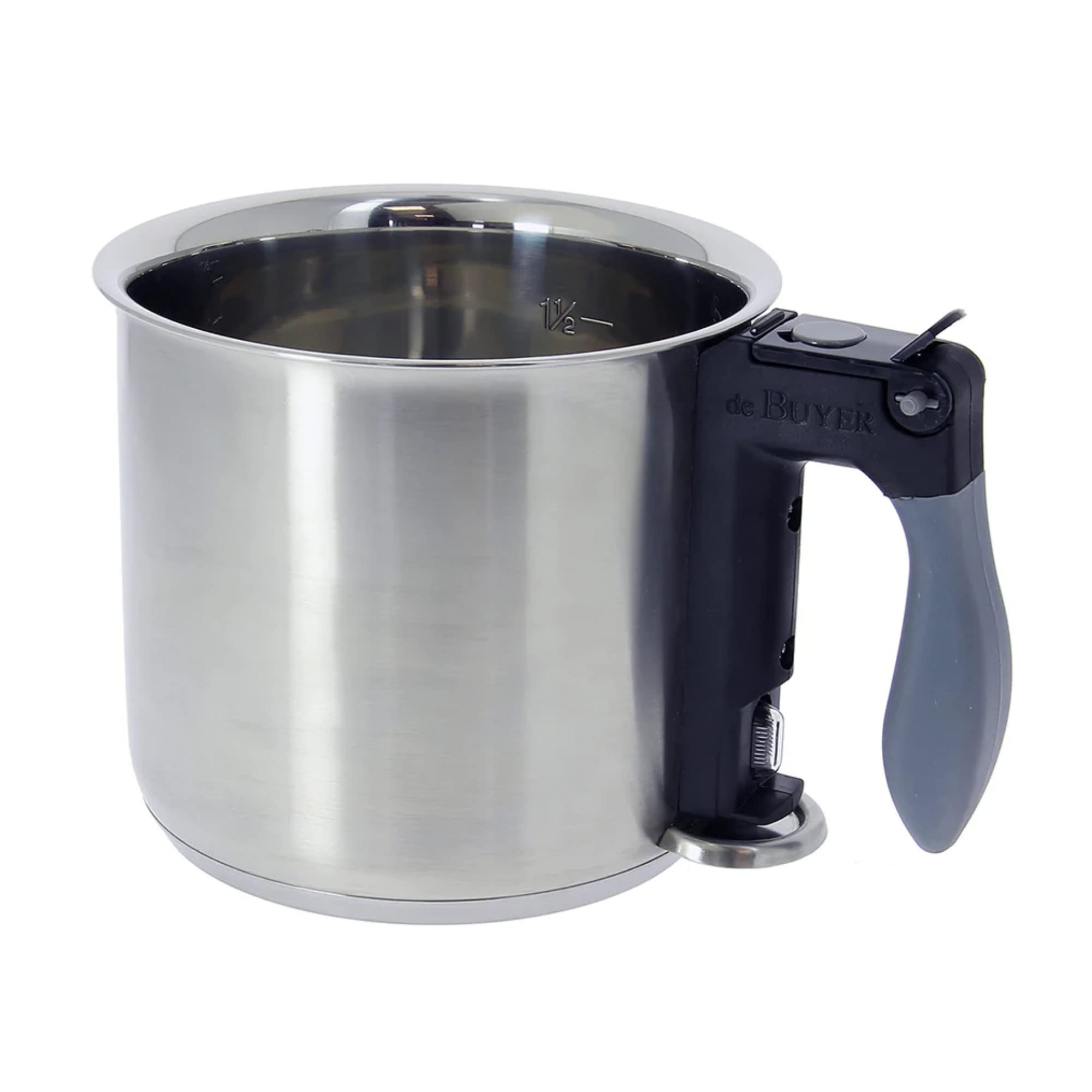 de Buyer Double Boiler Bain-Marie - 1.6 qt - Ideal for Cooking, Warming & Defrosting Delicate Foods, Including Custards & Sauces - Easy to Use