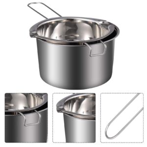 EXCEART Chocolate Melting Bowl 1 Set Stainless Steel Double Boiler Pot Cheese Melting Pot Chocolate Melting Pot Wax Melting Pot for Home Use Candle Making Supplies