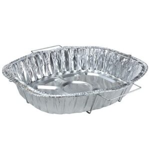 Nicole Fantini Heavy Duty Aluminum Foil Oval Rack Roaster with Handle (10)