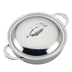 Hestan - NanoBond Collection - Titanium Stainless Steel 5-Quart Dutch Oven - Toxin, PFAS, & Chemical Free Clean Cookware, Induction Cooktop Compatible