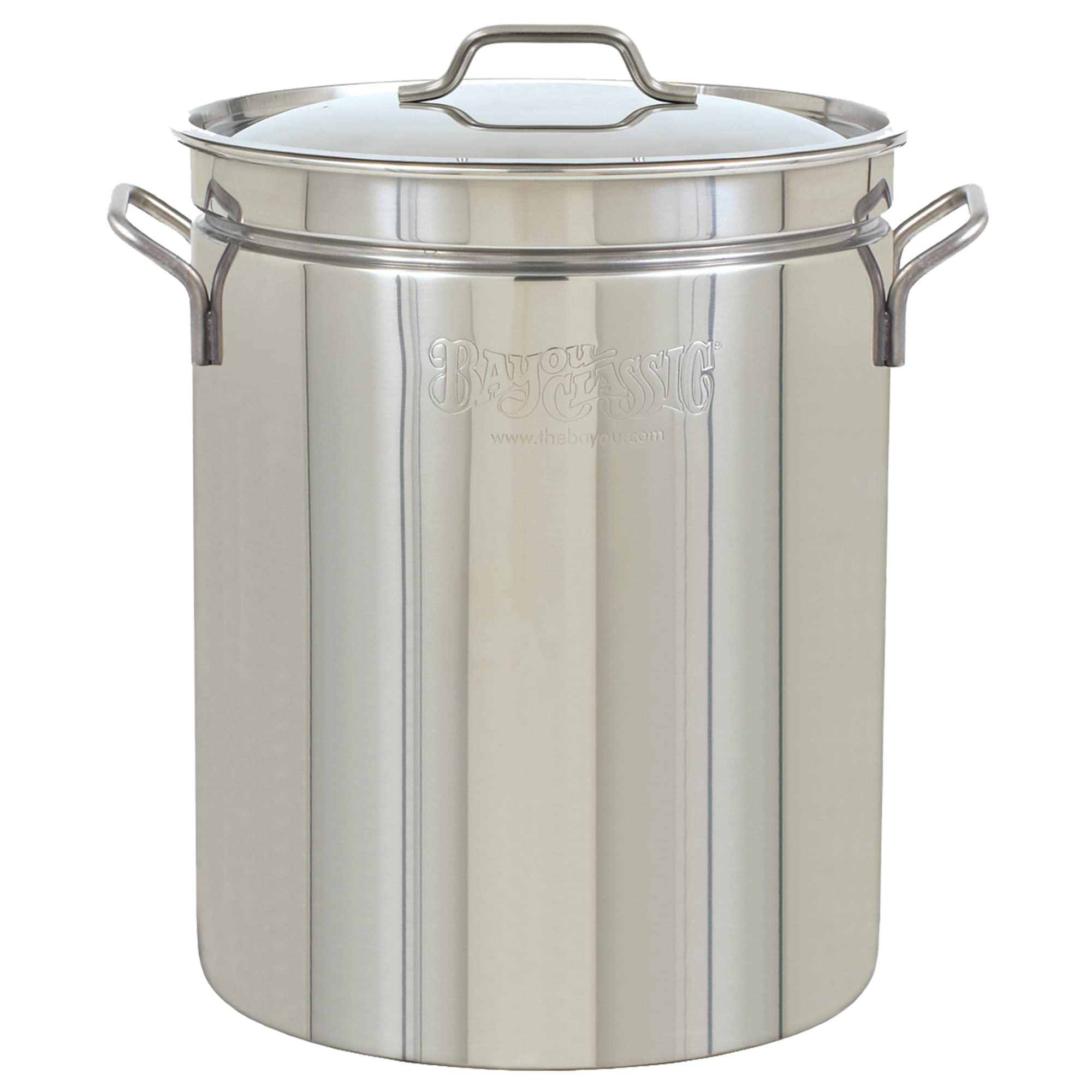 Bayou Classic 1044 Stainless Steel Stockpot, 44 quarts