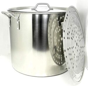 stock pot stainless steel 100 qt steamer brew vaporera tamalera for tamales (25gallons)