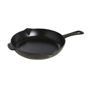 staub cast iron 10-inch fry pan - matte black, made in france