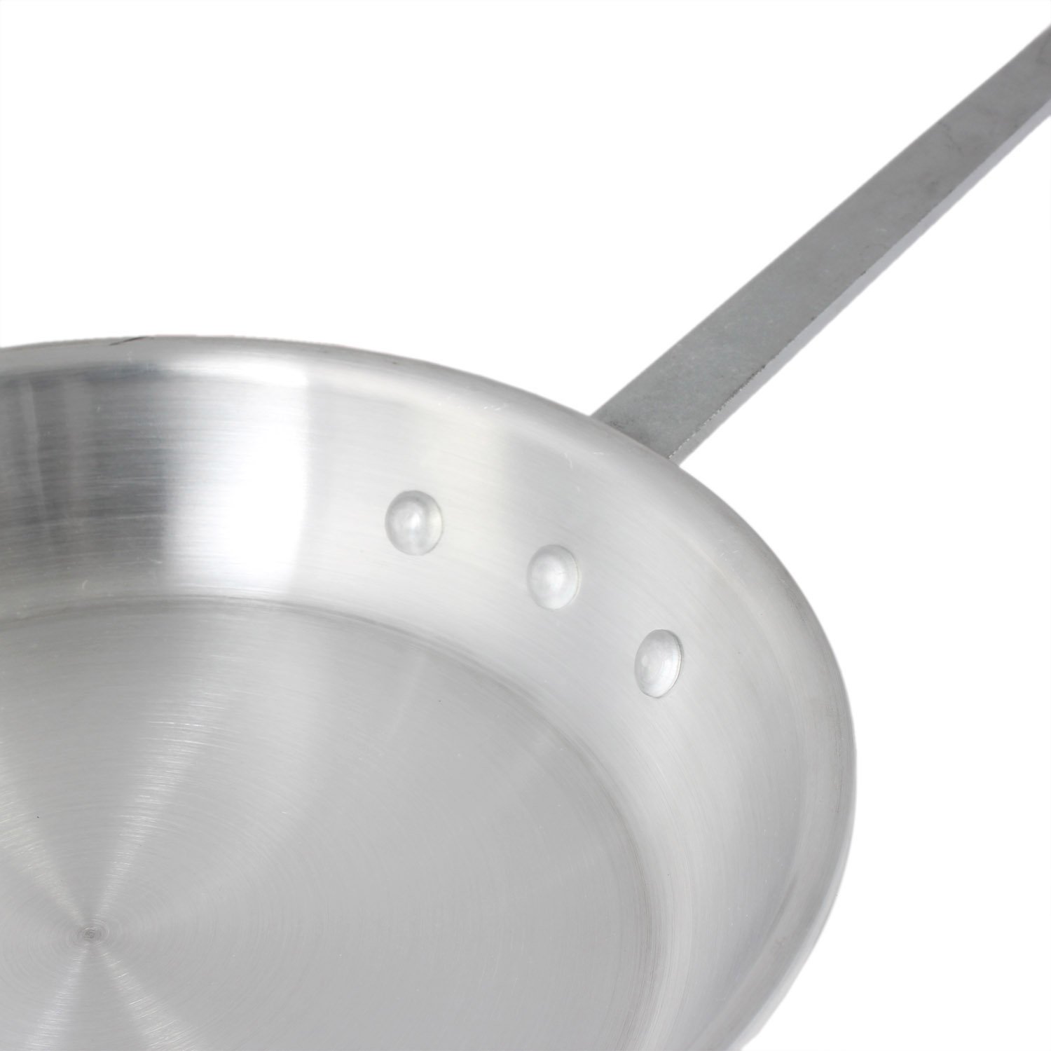 Thunder Group ALSKFP003C Fry Pan, 10" dia., 3.5 mm thick, without lid, riveted handle, hanging hole, aluminum, satin-finish, NSF