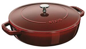 staub cast iron chistera, grenadine, 28 cm