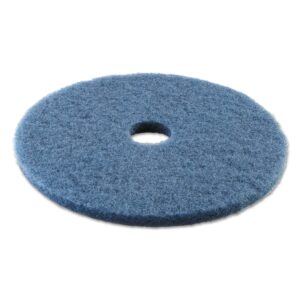 boardwalk bwk4020blu 20 in. diameter scrubbing floor pads - blue (5/carton)