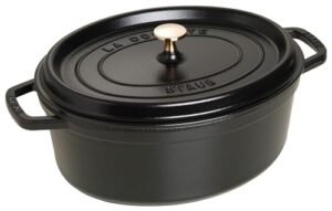 staub oval dutch oven 8.5-quart matte black